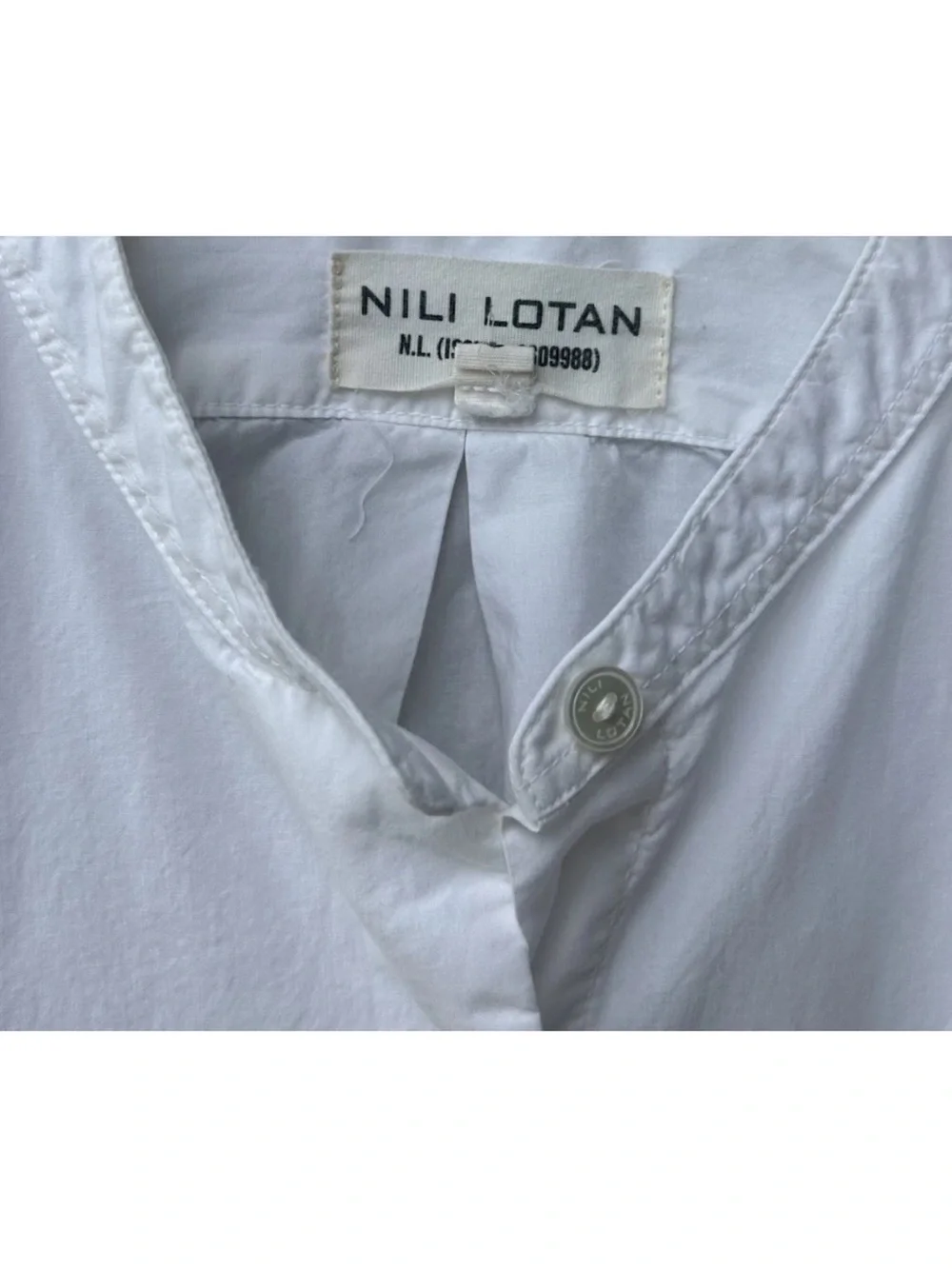 Nili Lotan | Dresses | Nili Lotan Crisp Coastal White Tunic Dress Small ...